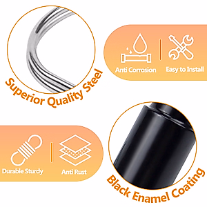 Bike Trailer Hitch Connector Coupler Bicycle Adapter for Children's Trailers,Cargo and Pet Bicycle Trailers,Black Adapter Accessories by Cenipar