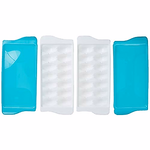 OXO Tot 2-Piece Baby Food Freezer Tray With Protective Cover, Teal