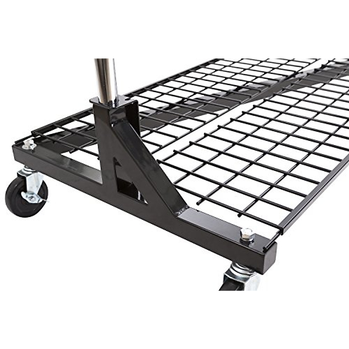 Only Garment Racks OG-RZK8SLFB Z Rack Base Shelf - Heavy Duty Two Piece Design Base Shelf for Z Racks - Black