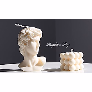 David Sculpture Candle by Brighter Sky|Natural Wax|Candle Decor|Gift for Her|Cute Candle|Candle Ideas|Wax Melts|Pillar Candle|Candle Holder|Candle Gift|Sculpture|Decorative Candle|Home Decor