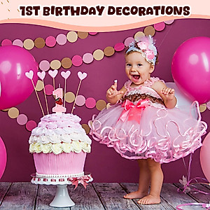 1st Strawberry Birthday Candle Pink Number 1 Candle with Red Strawberry Cute Berry First Birthday Decor for Cake Topper Party Supplies 1st Birthday Strawberry Theme Party, Anniversary