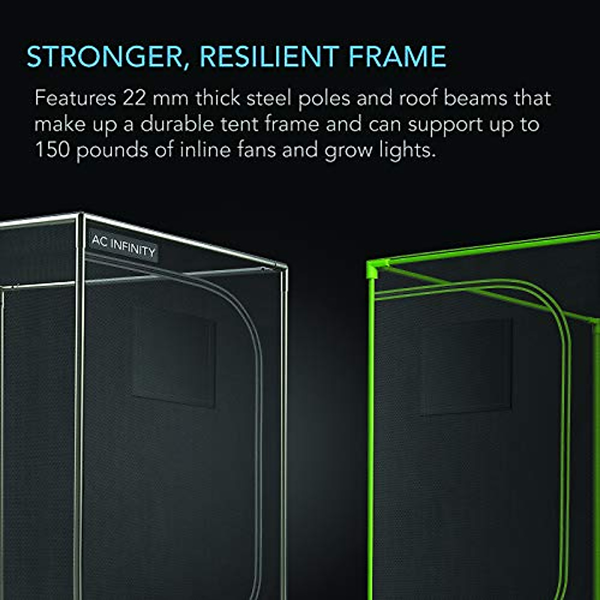 AC Infinity CLOUDLAB 894 Advance Grow Tent, 96”x48”x80” Thickest 1 in. Poles, Highest Density 2000D Diamond Mylar Canvas, 8x4 for Hydroponics Indoor Growing