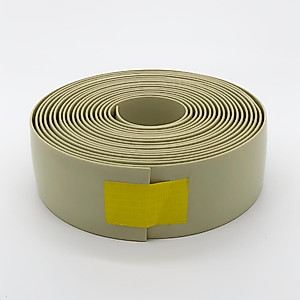 LEMBERG 2" Wide 100' Length Chair Vinyl Strap Strapping for Patio Lawn Garden Outdoor Furniture Matte Finish Color (Driftwood)