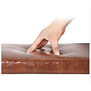 Faux PU Leather Piano Bench Cushions Non-Slip Bottom, Waterproof Sofa Settee Cushion, Soft Seat Pad for Kids Wooden Shoe Stool, Home Furniture Cushion 41 Inch