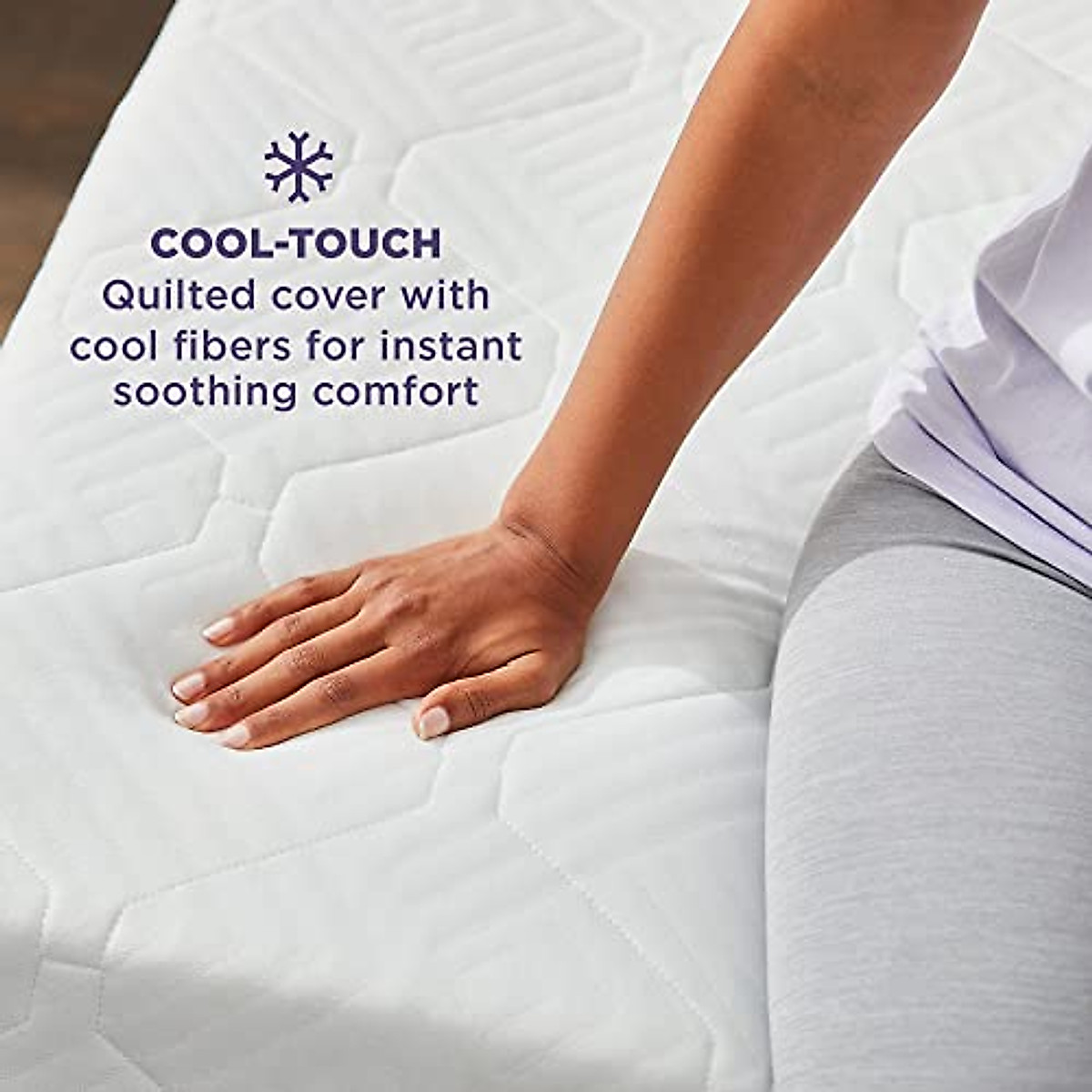 Sleep Innovations Hudson Hybrid 12 Inch Cooling Gel Memory Foam and Innerspring Mattress with Cool Touch Quilted Cover, King Size, Bed in a Box, Medium Support