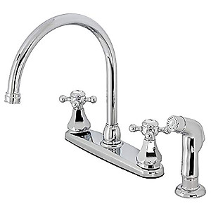 Kingston Brass KB4721BXSP Metropolitan 8" Centerset Kitchen Faucet, Polished Chrome
