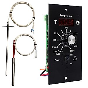 Classic Digital Control Board for Traeger Wood Smoker Replacement Parts Thermostat Kit,Compatible Traeger Pellet Wood Grill with Hot Rod Temperature Sensor