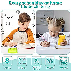 50 Pieces Pocket Calculator Bulk Basic Calculator Small 4 Function Calculator Battery Powered Handheld Kids Calculator Mini Calculators for Students Desktop Primary School Home Office, 2 Styles