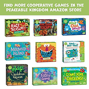 Peaceable Kingdom Dinosaur Escape Cooperative Memory Game of Logic and Luck for 2 - 4 Kids Ages 4 +