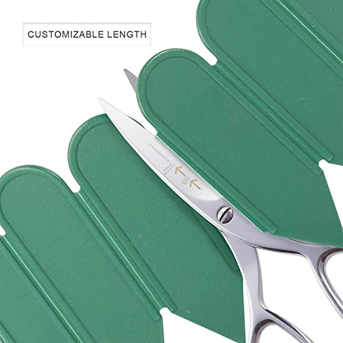 Worth Garden 10 Feet Landscape Edging - Flexible Green Outdoor Decorative Plastic Border Edging Short Mini Fence 6'' H x 10' L - Edge for Lawn Yard