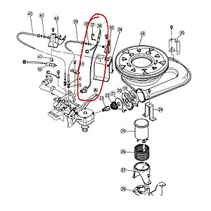 Mnem Thermocouple for Rinnai gas 55 cup rice cooker and similar, silver/white, RR82-41318-02