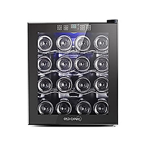Old Canal 16 Bottles Wine Cooler Refrigerators/Freestanding Fridge, 51F-65F Digital Temperature Control