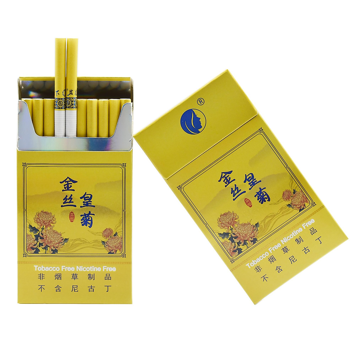 Fetcasy Honey and Rose Herbal Cigarettes， Tobacco and Nicotine Free， 2 Packs 40 Smokes