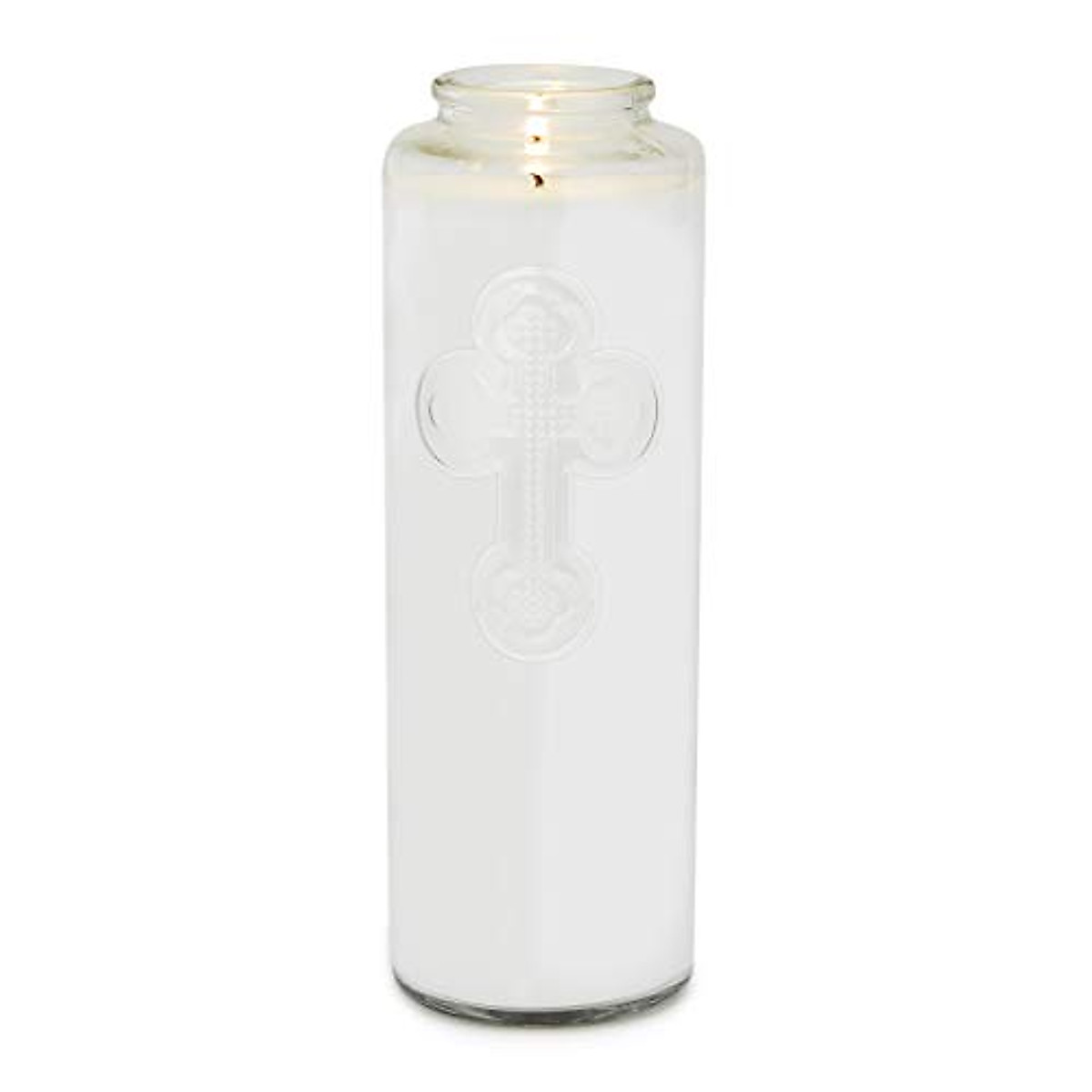 Root Candles 7-Day Clear Glass Devotional Prayer Candle, Glory to The Newborn King
