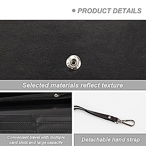 Sublimation Heat Transfer Wallet Blank, Fashion Ladies Leather Clutch Wallets, Large Capacity Secure Buckle Leather Clutch Wallet, Wristlet Bag, DIY Craft Long Purse for Women Girl Gift