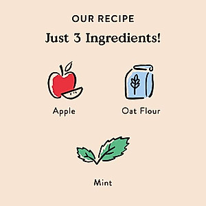 Bocce's Bakery Breath Daily Support Treats for Dogs, Wheat-Free Dog Treats, Made with Real Ingredients, Baked in The USA, Supports Oral Health, All-Natural Apple & Mint Biscuits, 12 oz