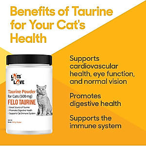 FELO Taurine - Taurine Supplement for Cats, Taurine for Cats, Taurine Powder for Cat - 16 Oz, Powder (Thomas Pet Earlier)