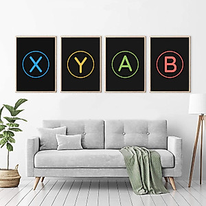 Tipsy Umbrella Game Room Decor – Xbox/Playstation Gaming Posters - Set of (4) - Gamer Decor - Video game posters 11 x 17 Size (Xbox)