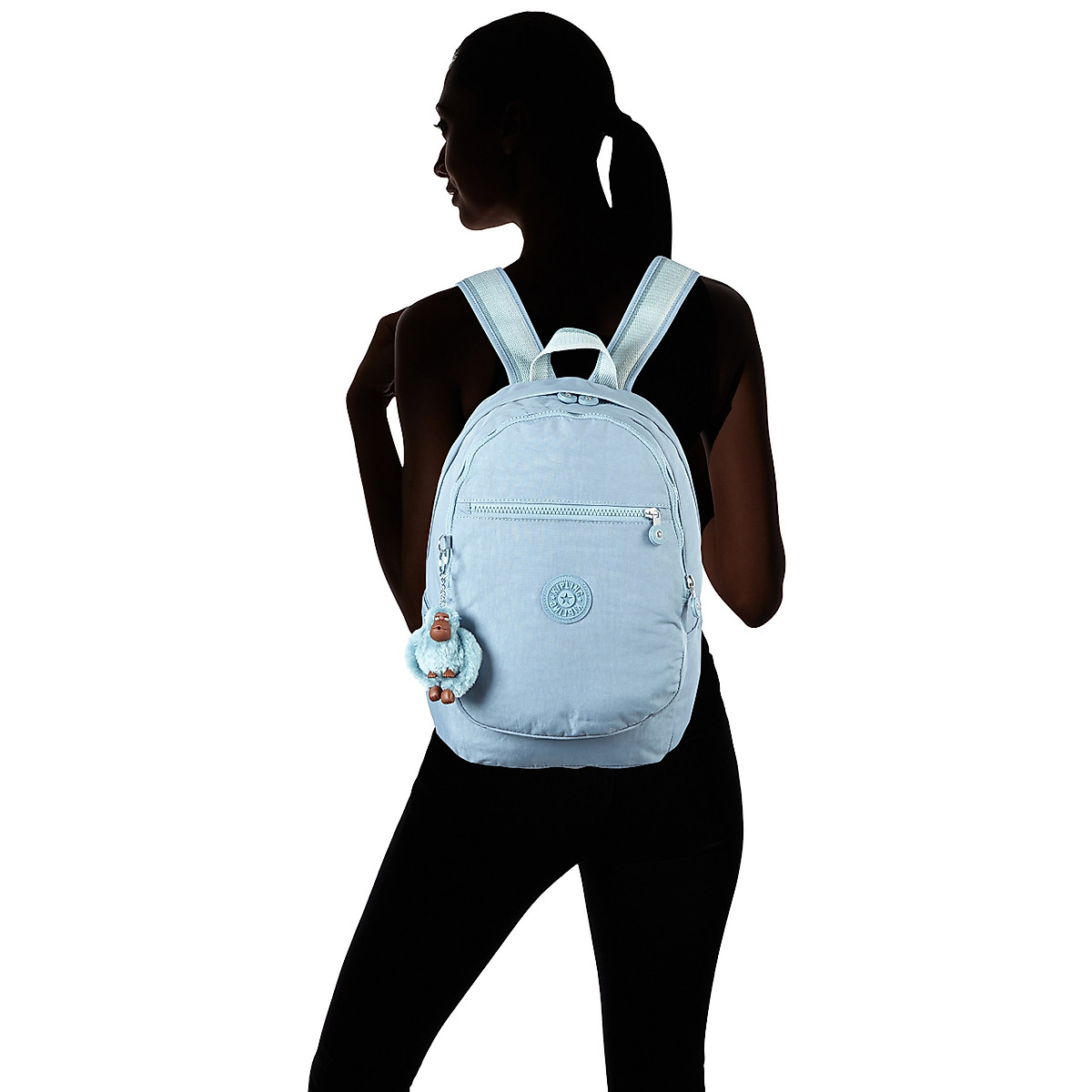 Kipling Backpack, Grey (Cotton Grey)