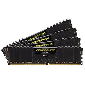 Corsair Vengeance LPX 128GB (4x32GB) DDR4 3600MHz C18 AMD Optimized Desktop Memory (High Performance Overclocking, Pure Aluminum Heatspreader, Custom Performance PCB) Black