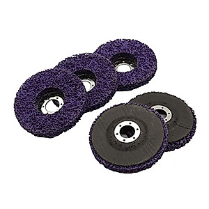 Nakkaa 5 PCS 4-1/2" x 7/8" Strip Wheel Stripping Discs for Angle Grinders Clean Remove Paint Coating Rust Oxidation