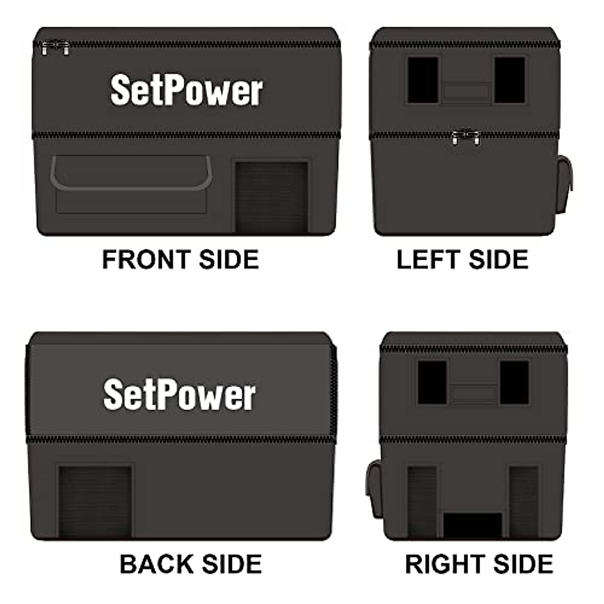 Setpower Insulated Protective Cover For RV45D & RV60D Insulated Transit Bag 12 Volt Portable Refrigerator Cover