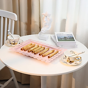 6 Pcs Pink Cake Stands Set, Cake Pedestal Stand Display Table Tiered Cupcake Holder Candy Fruite Dessert Plate Decorating for Wedding Birthday Party Baby Shower Celebration