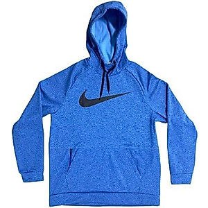 Nike mens Men's Hoodie Pull-over Swoosh (as1, alpha, m, regular, regular, Blue/Black)