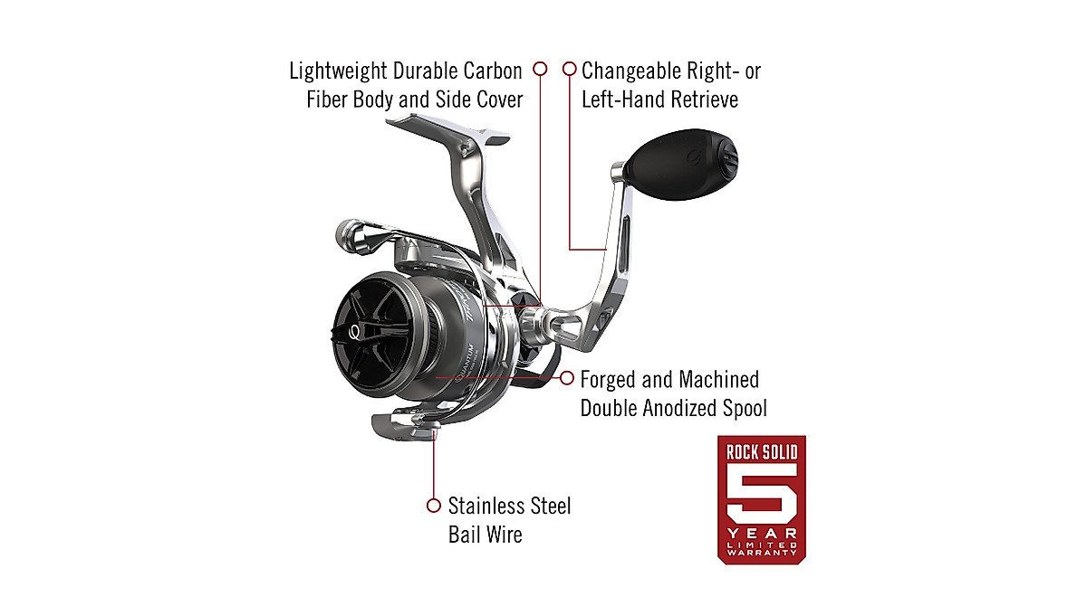 Quantum Throttle Spinning Reel - Smooth Power & Durability