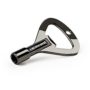 Wincent Drumsticks Drum Key Bottle Opener WRKBBPP Rockkey Black Chrome 1 Piece