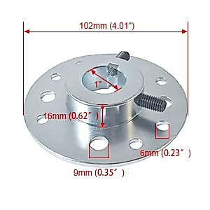 CPVNQMDG Rear 4" Drum Brake Band Pin with 65" Cable for Go Kart 1" Bore & 1/4" Keyway for Mini Bike 212cc 196cc 6.5hp Dune Buggies Drift Trike Heavy Duty Go Kart Cart with Hardware Kit