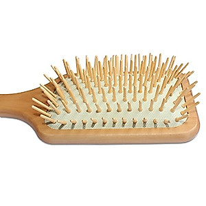 Mars Professional Mane and Tail Wood Pin Brush for Horses, Wooden Pins, Wooden Handle, Made in Germany