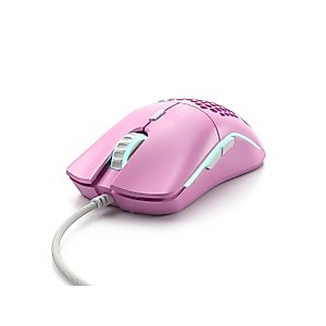 Glorious Gaming Mouse - Model O Minus, 58g Ultra-Light Honeycomb Mouse, Limited Edition Matte Pink - USB Gaming Mouse