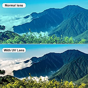 ParaPace Lens Replacement for GoPro Hero 11/Hero 10/Hero 9 Black,UV Protective Glass Cover Action Camera Accessories Kits(Black)