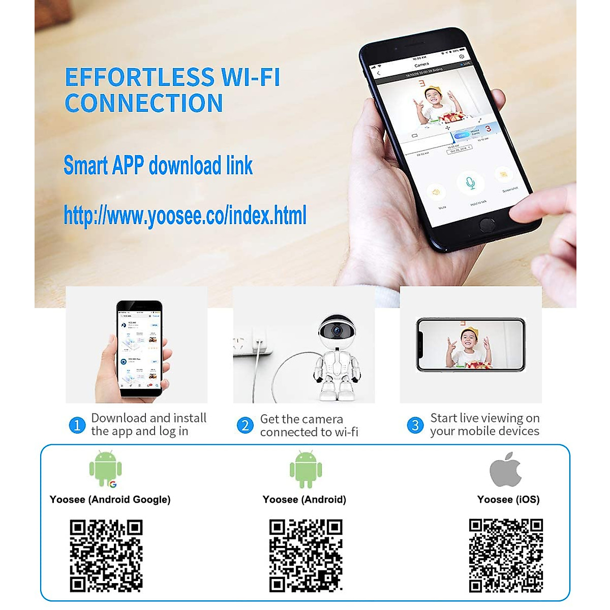 KuWFi Cloud Home Security IP Camera Robot Intelligent Auto Tracking Camera Wireless WiFi Baby Video Monitor Surveillance Camera 1080P