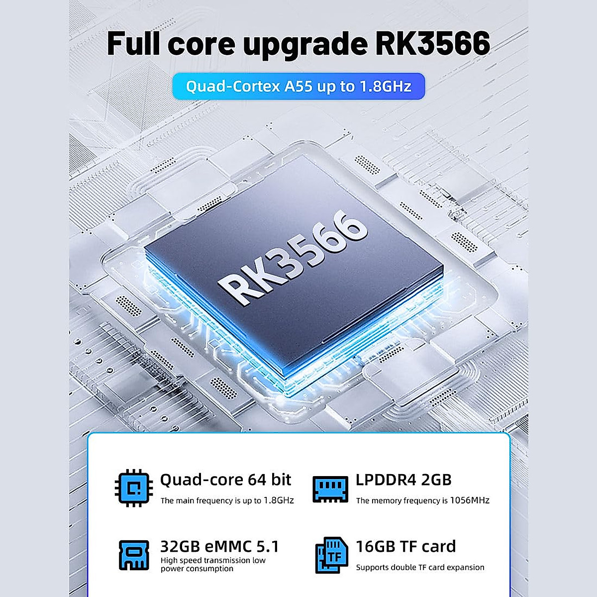 JoySeed RG353V Handheld Game Console Dual System with 35000 Games, 256G 3.5 Inch Arcade Retro Game Console - Grey