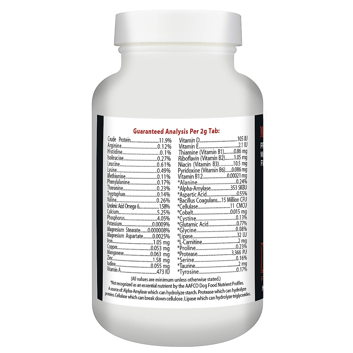 Maximum Bully - Ultimate Bully - Maximum Performance Canine Supplement, 60 Tablets, Made in The USA