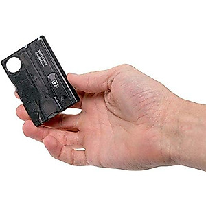 Victorinox Men&#039;s Taschenwerkzeug Swisscard Lite Onyx Pocket Knife-Set, Black Transparent, One Size, Alloy Steel