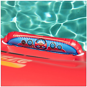 Swimways Disney Pixar Cars Inflatable Water Boat Vehicle, Inflatable Pool Floats and Kids Pool Toys, Cars Pool Party Supplies for Kids Aged 3 & Up