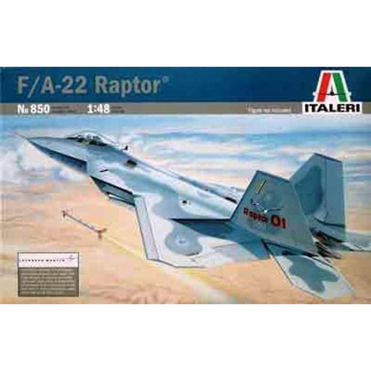 Italeri Models Lockheed Martin F-22 Raptor Plane Model Kit
