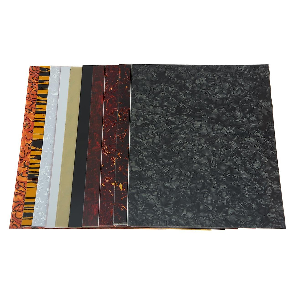 Dopro 25x20cm Acoustic Guitar Self Adhesive Scratch Plate Sheet Pickguard Material Sheet Vintage Tortoise