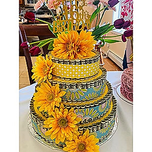 Hedume Set of 4 Round Foam Cake Dummy, 4 Sizes Cake Foam Dummies, 6-12 Inches Foam Cake Dummy for Decorating and Wedding Display