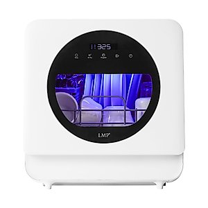 LMP Dishwasher, Tabletop Dishwasher, Portable Dishwasher With 4.5L Water Tank, Mini Dishwasher With 6 Programs, Dishwasher With 360° Double Spray, Air Drying Function