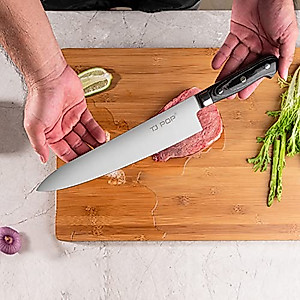 TJ POP Gyuto Chef Knife 10.6 inch, Professional Japanese Sushi Knife, Full-tang Designed, Premium High Carbon Steel Blade 270mm