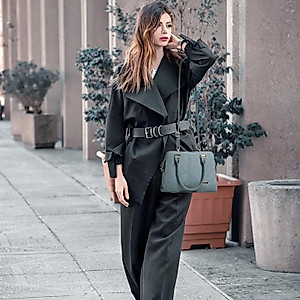 WOMEN MARKS, Women's Pu Leather Handbag, with Multiple Internal Pockets in Pretty Look, Top Handle Satchel Bag