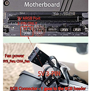 Cooler Master MasterFan MF140 Halo Duo-Ring Addressable RGB Lighting 140mm Fan, Absorbing Rubber Pads, PWM Static Pressure for 5V 3-Pin ARGB,NOT Work with 4-pin RGB or RGB+12V (Gen-2 MF140 Halo)