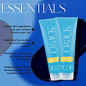 CRACK HAIR FIX - Clean & Soaper Shampoo and In-Treatment Conditioner Set 8.5 oz each