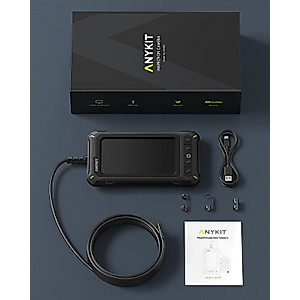 Borescope Inspection Camera with Light, Industrial Endoscope Camera with 4.3” HD Screen, Waterproof Digital Snake Camera, 16.4FT Semi-Rigid Cable Bore Scope for Home Pipe, Engine, Inside Wall, Duct