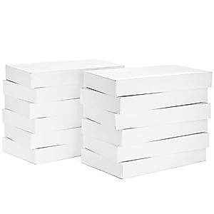 Hallmark Large Gift Boxes with Lids (12 X-Large Shirt Boxes for Sweaters or Robes) for Christmas, Holidays, Birthdays and More