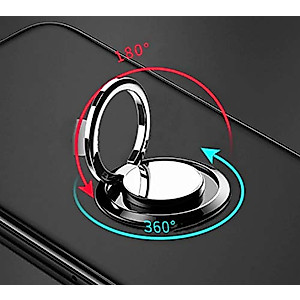 SFDO Cell Phone Mobile Ring Holder Finger 360 Rotation Metal Ring Grip for Magnetic Car Mount Compatible with All Smartphone - Red